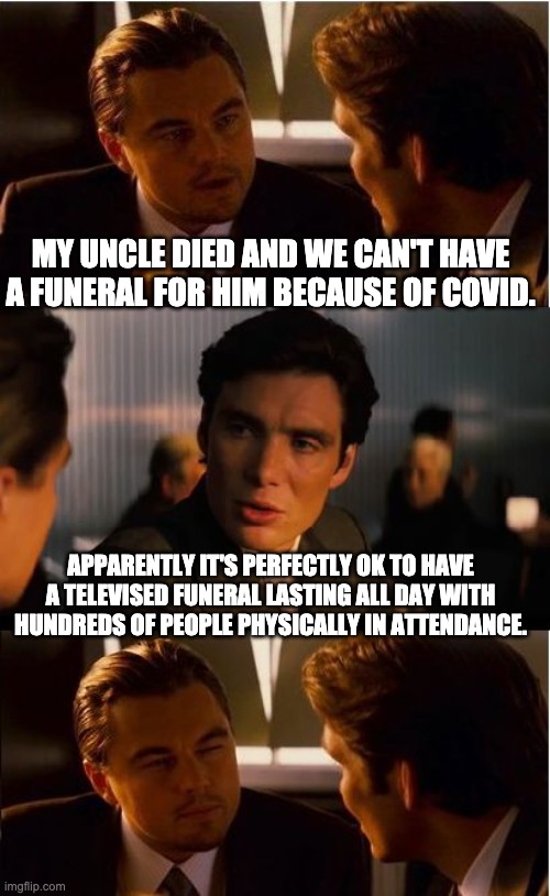 Apparently the virus chooses where to avoid striking people - Imgflip