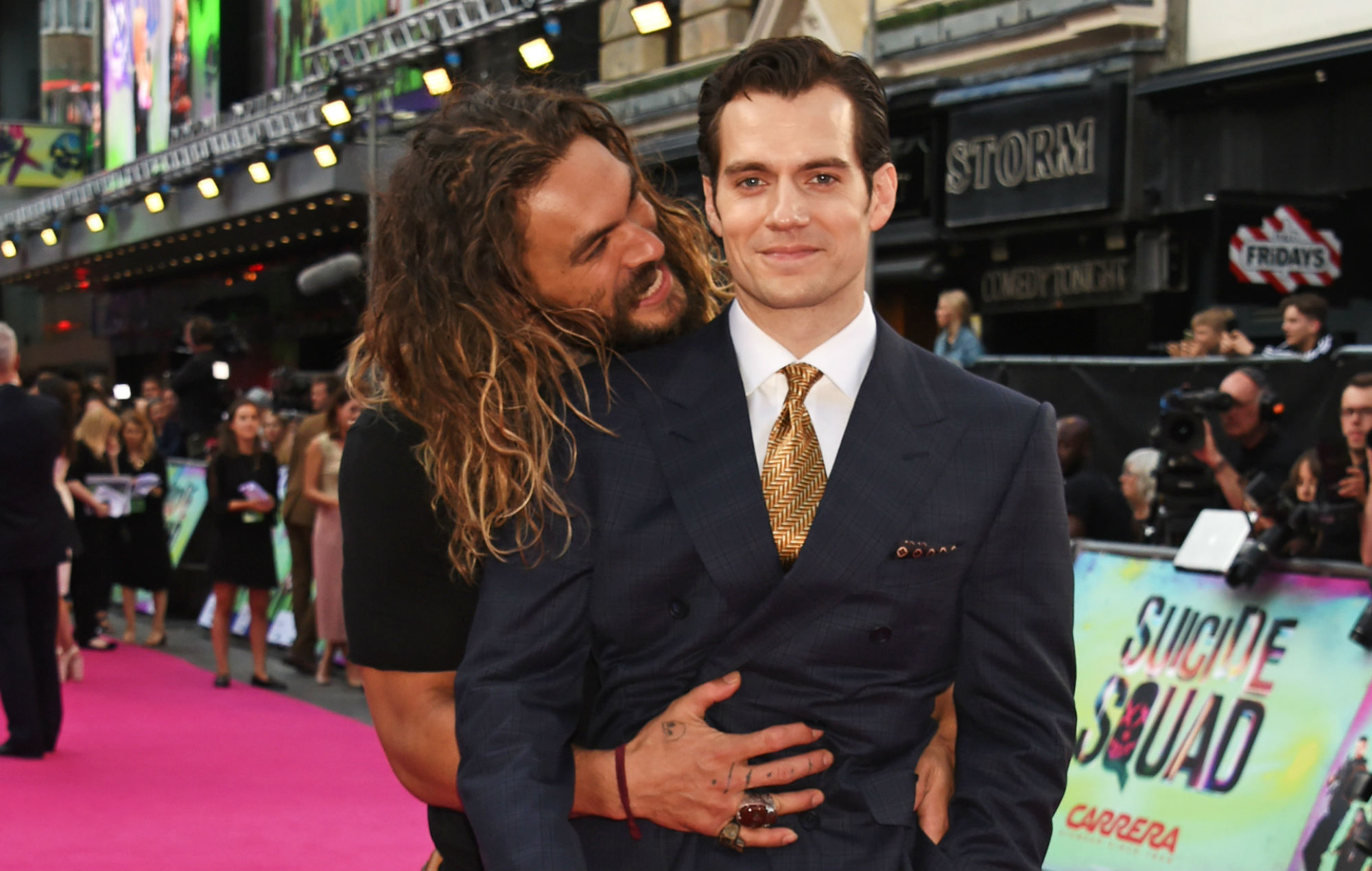 Jason Momoa Henry Cavill Hug Blank Template Imgflip