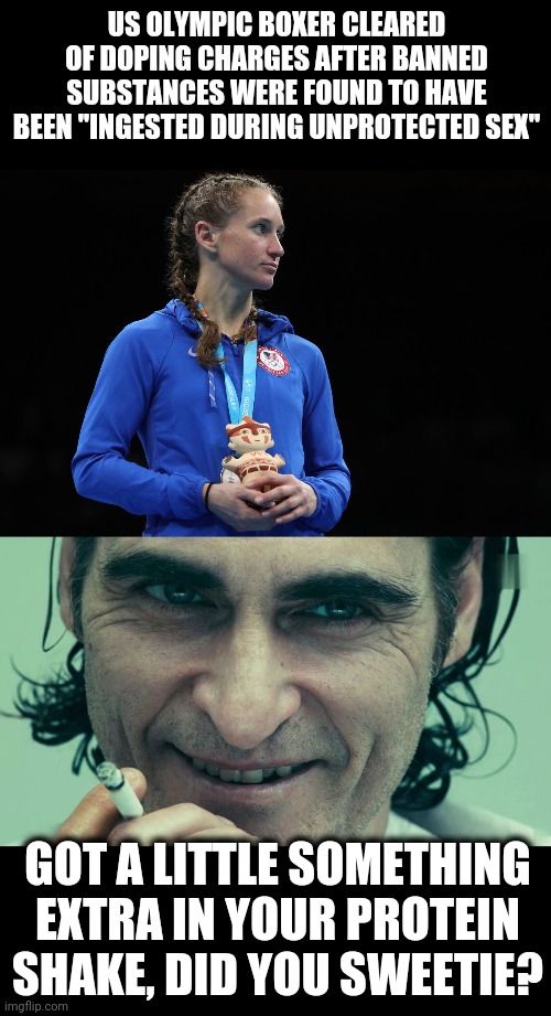 Image tagged in joker - you wouldn't get it,protein shake,us olympic ...