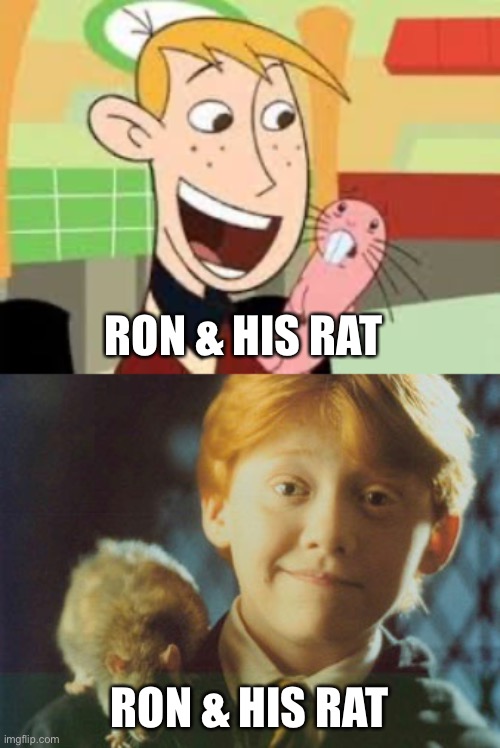 Ron & his rat - Imgflip