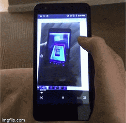A gif of a video inside a video inside a video inside a video (repeat ...