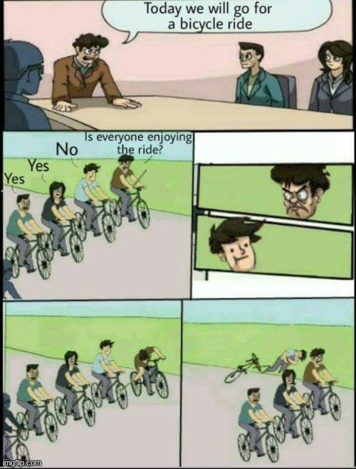 bicycle meeting - Imgflip