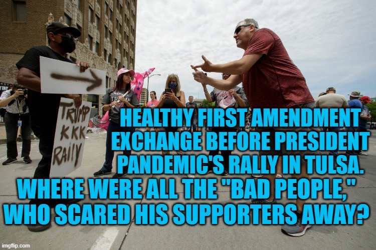 President Pandemic's Tulsa Flop - Imgflip