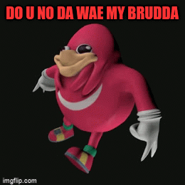 Do u no da wae my brudda - Imgflip