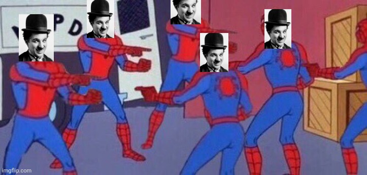 5 Spider-Mans pointing at each others - Imgflip