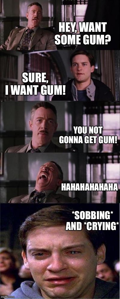 Peter Parker Cry Meme - Imgflip