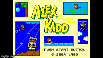 Alex Kidd in Miracle World Title Screen - Imgflip