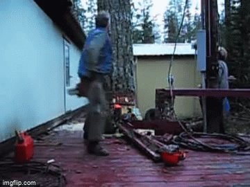 tree falls between house and shed - Imgflip