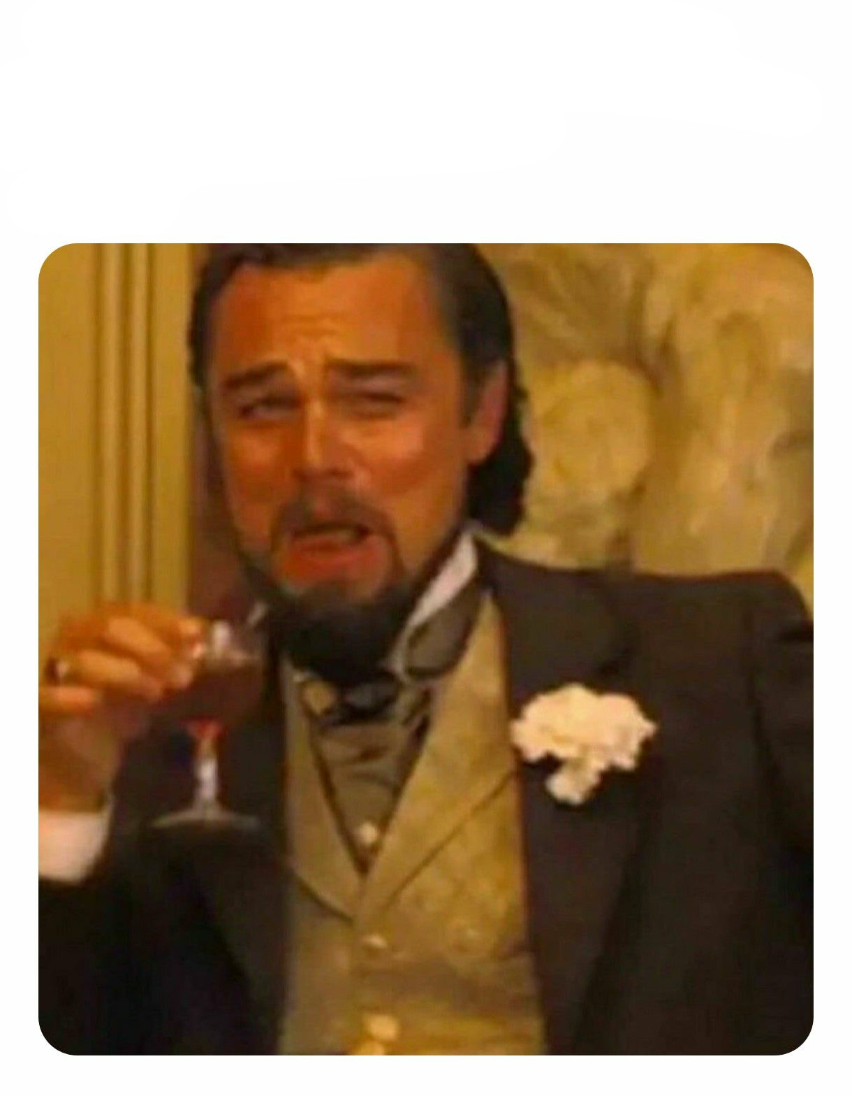 Leonardo DiCaprio Laughing Blank Template Imgflip