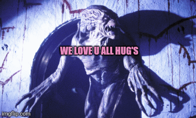 Pumpkinhead movie we love u all hug's - Imgflip