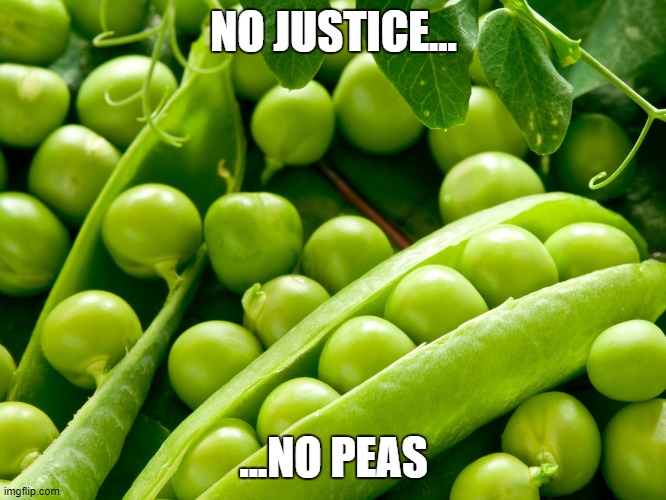 NO JUSTICE NO PEAS - Imgflip