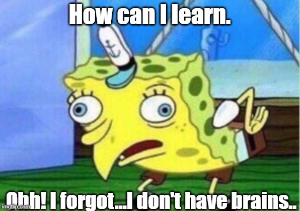 Learning vs brains - Imgflip