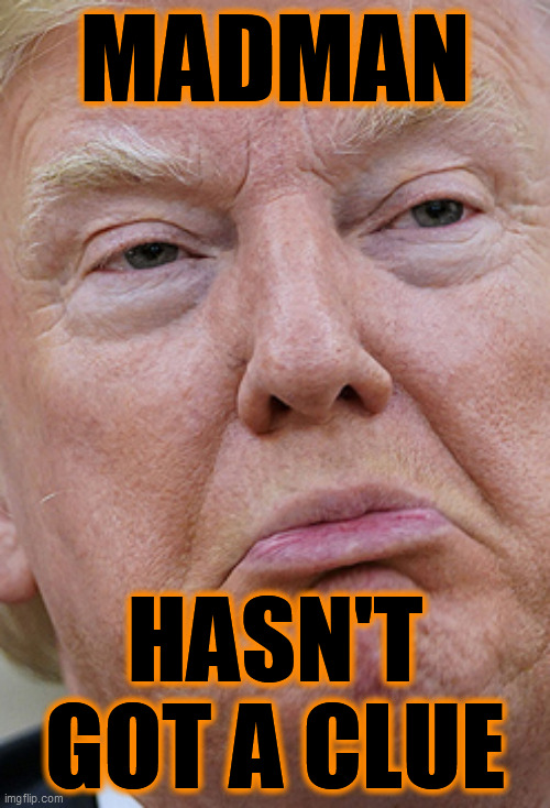 Empty suit? Just EMPTY! (Look into his eyes; There is NOTHING there ...