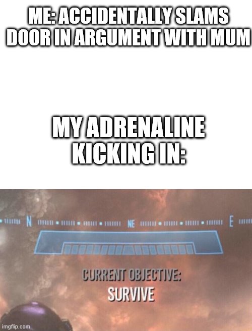 Image Tagged In Blank White Template current Objective Survive Imgflip