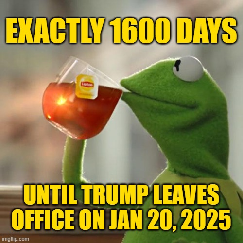 That's a long time if you're a perpetually triggered TDS moonbat. - Imgflip