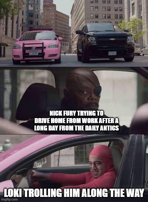 pink guy nick fury - Imgflip