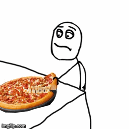 when you get distracted pulling out the pizza and the cheese is still ...