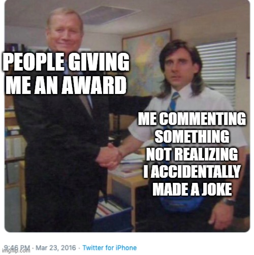 Awkward Award handshake - Imgflip