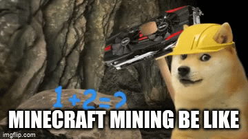 Minecraft mining - Imgflip