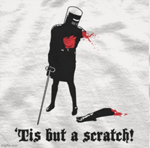  Tis But A Scratch Imgflip