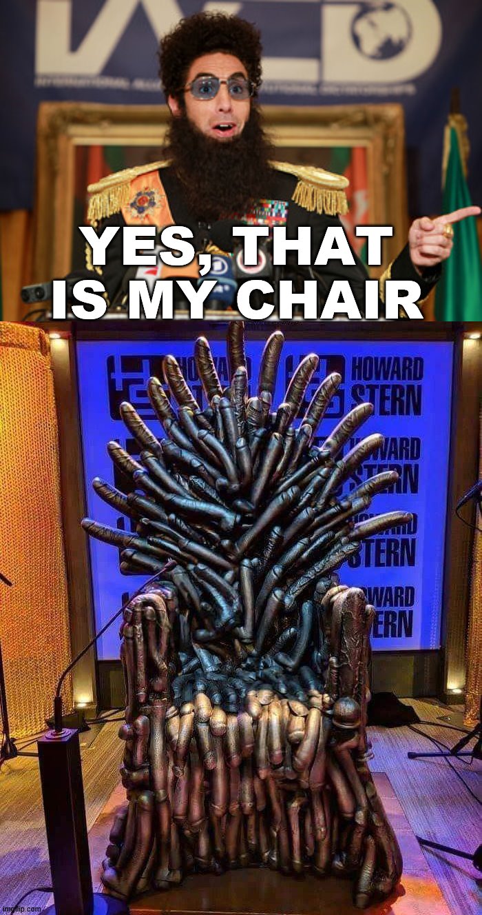 The Dictator's chair - Imgflip