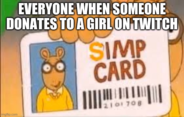 Simp Card - Imgflip