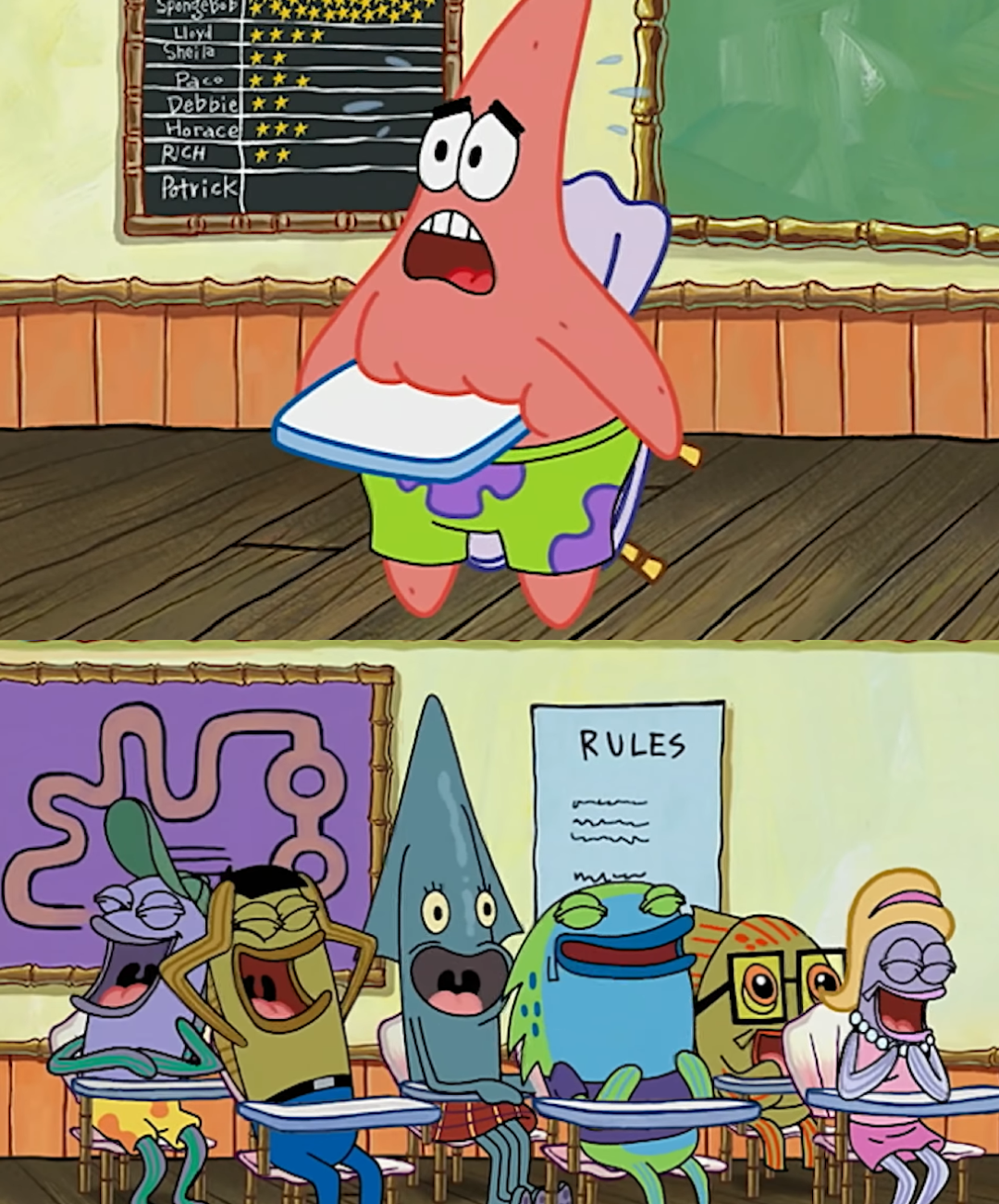 Patrick Star Meme Template