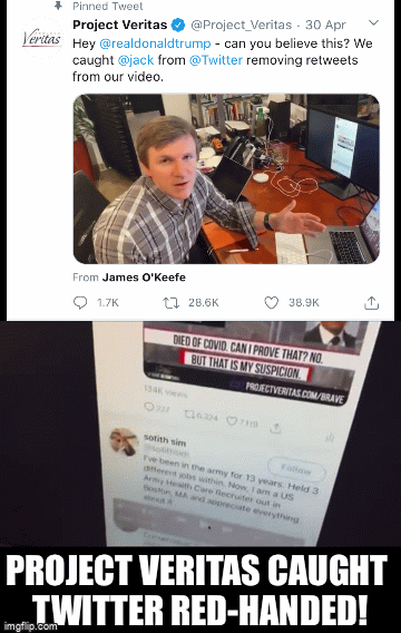 Project Veritas caught Twitter red-handed! This is disgusting bias ...