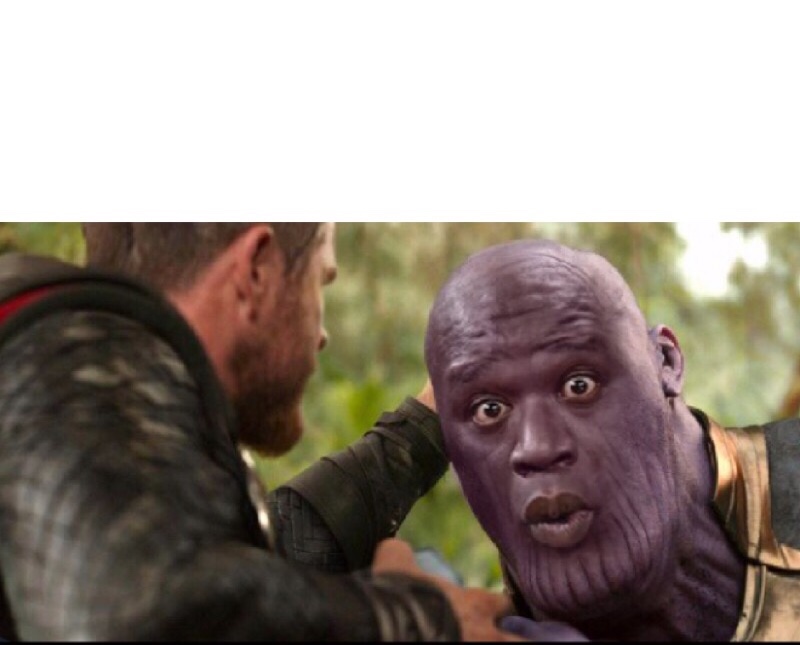 Thanos Shaq Blank Template Imgflip