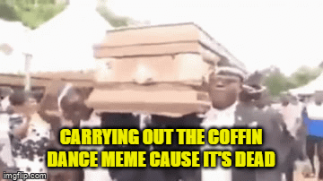 RIP coffin dance meme. I never see you around anymore. - Imgflip