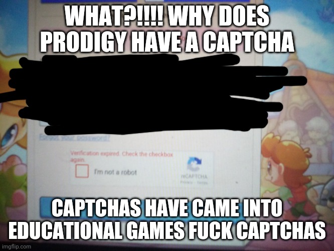 Educational captchas are bad - Imgflip