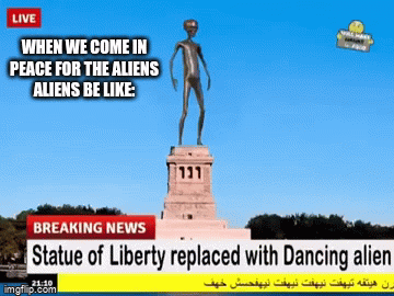 Alien Dancing Memes Futuristic Alien Dancing On Stars Space