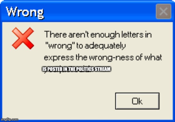 Wrong error - Imgflip