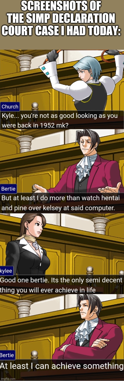 I didn't have more screenshots - Imgflip