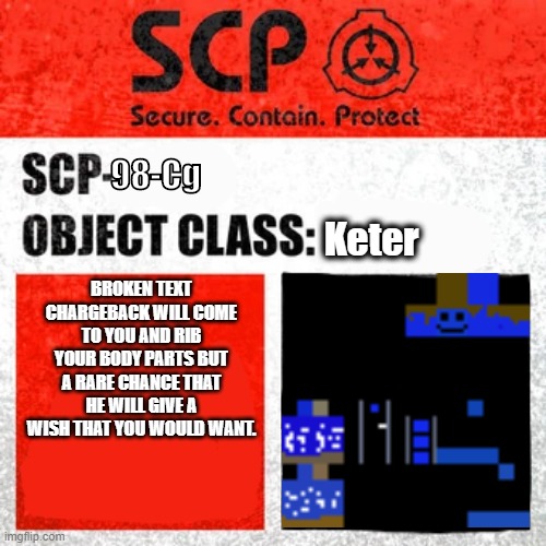 SCP Label Template: Keter - Imgflip