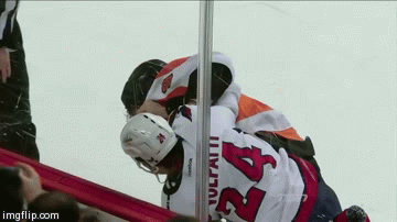 Steve Downie Gets Clocked - Capitals vs Flyers - Nov 1, 2013 - Imgflip
