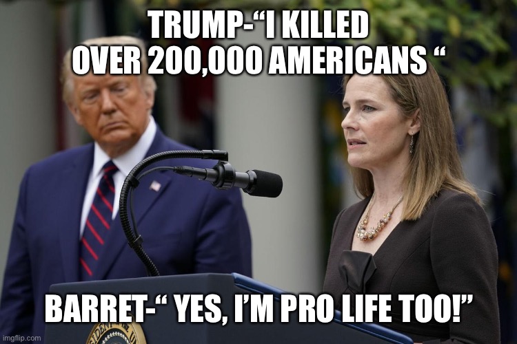 Trump and Barrett - Imgflip