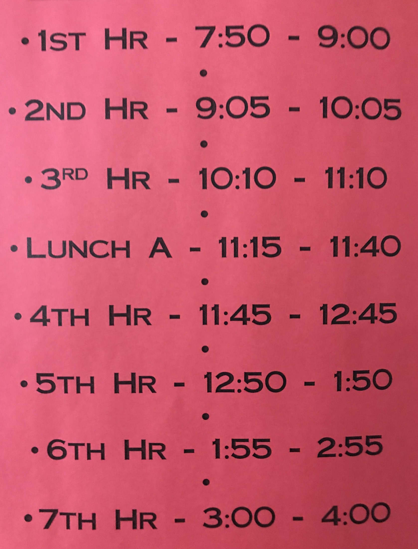 Schedule Blank Template - Imgflip