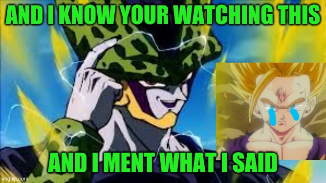 Super Perfect Cell Think About It - Imgflip