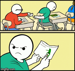 when someone passes a note i class - Imgflip