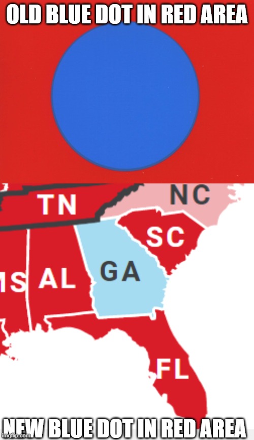 Oh how the 'blue dot' has grown - Imgflip