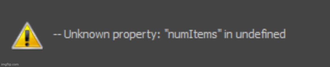 Undefined Exception Unknown Property Imgflip