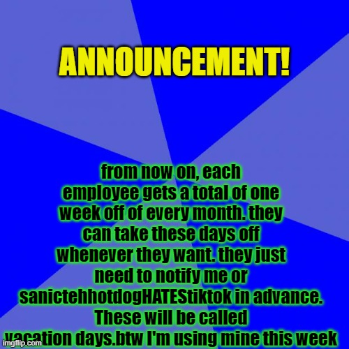 Blank Blue Background Meme - Imgflip