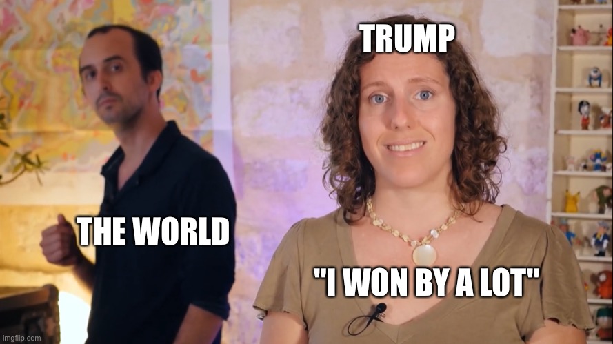 Trump claiming victory - Imgflip