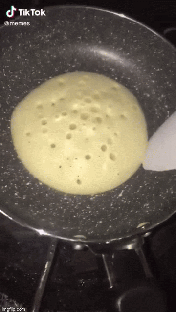 first time pancake xD - Imgflip