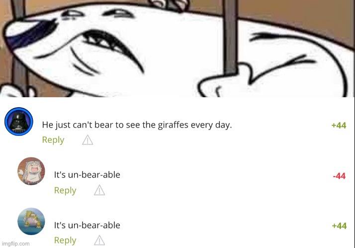 It's Unbearable - Imgflip