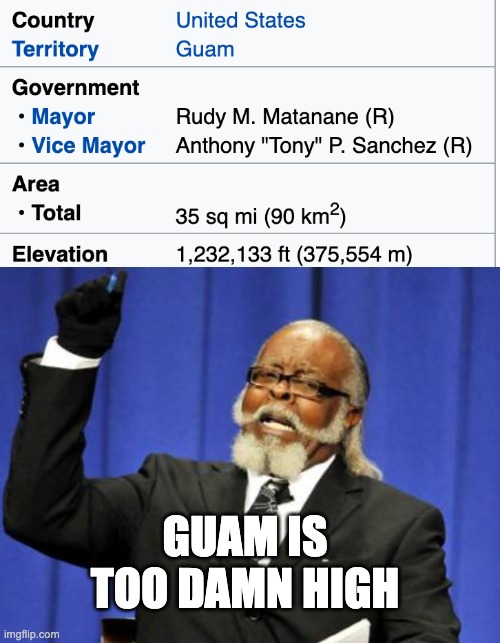 Guam vandals made Mount Everest look like nothing - Imgflip