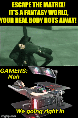 Gamers Enter the Matrix - Imgflip