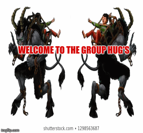 Scary merry Christmas images welcome to the group hug's - Imgflip