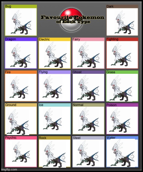 Favorite Pokemon Of Each Type Imgflip